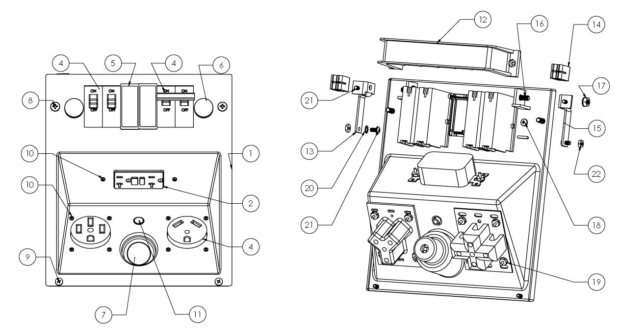 Power Pedestals for Dock Assembly: PowerSnap Panel Assembly - HyPower ...